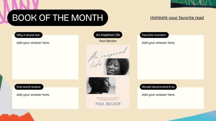 Monthly Reading Wrap Up. Free Slides Template — SlidesCarnival