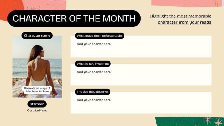 Monthly Reading Wrap Up. Free Slides Template — SlidesCarnival