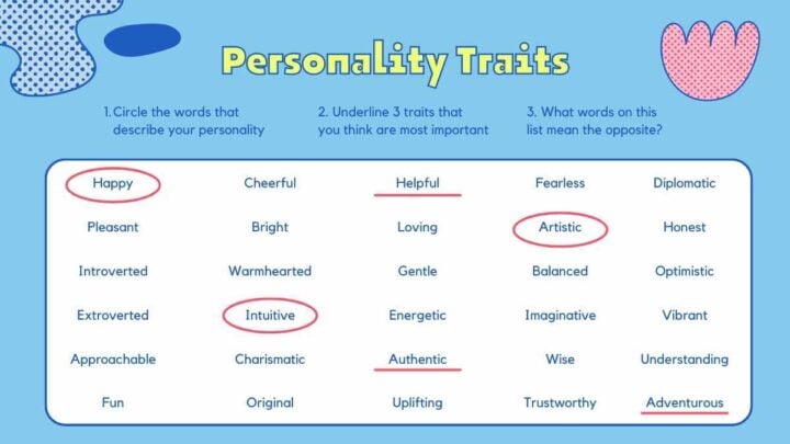 Abstract Interactive Personality Quiz. Free Presentation Template ...