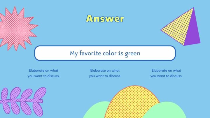 Abstract Interactive Personality Quiz. Free Presentation Template ...