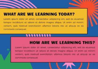 Colorful Daily Class Agenda. Free Planner Template — SlidesCarnival