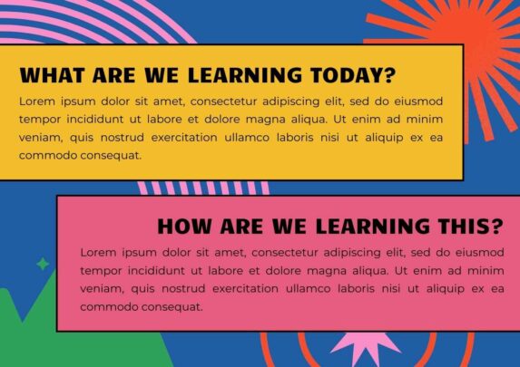 Colorful Daily Class Agenda. Free Planner Template — SlidesCarnival