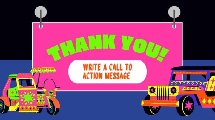 Colorful Jeepney Neon Signs. Free Presentation Template — SlidesCarnival