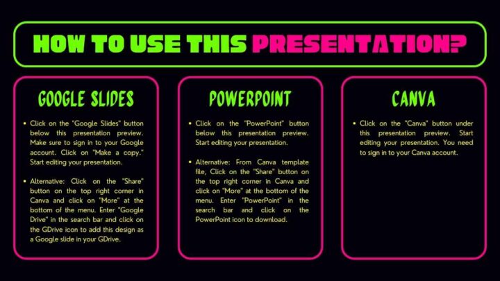 Colorful Jeepney Neon Signs. Free Presentation Template — SlidesCarnival