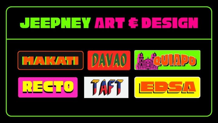 Colorful Jeepney Neon Signs. Free Presentation Template — SlidesCarnival