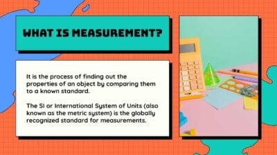 Math Lesson Slides For Grade 7: Measurement. Free Slides Template ...
