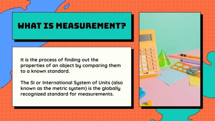 Math Lesson Slides For Grade 7: Measurement. Free Slides Template ...