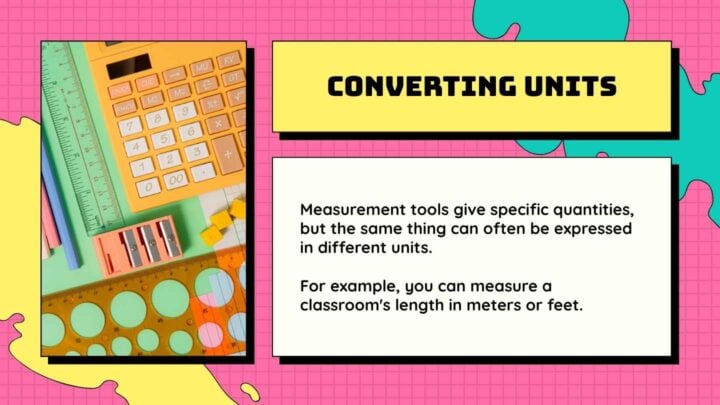 Math Lesson Slides For Grade 7: Measurement. Free Slides Template ...