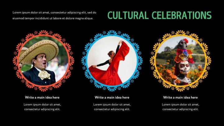 Social Studies Lesson: Hispanic Culture. Free Slides Template ...