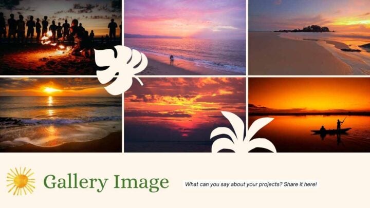 Sunset Backgrounds for Social Media. Free Presentation Template ...
