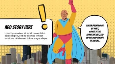 Comic Mini Super Heroes Storybook. PPT & Google Slides Template ...
