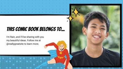 Comic Mini Super Heroes Storybook. PPT & Google Slides Template ...