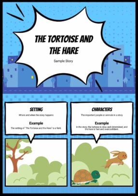 Comic Style Elements of a Story Infographic. Free PPT & Google Slides ...