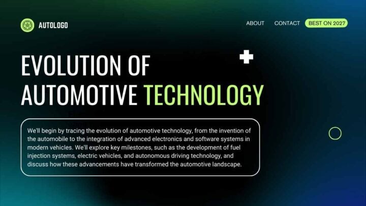 Automotive Technology Consulting. Free Slides Template — SlidesCarnival