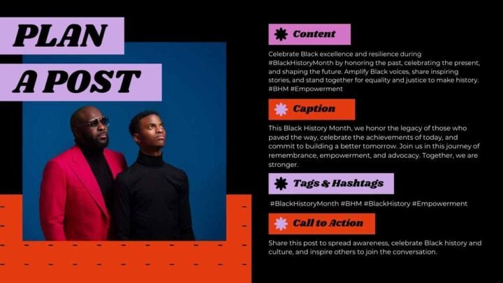 Black History Month Social Media Planner. Free PPT & Google Slides ...