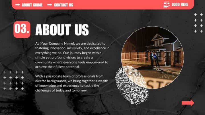 Crime Scene Report Background . Free Slides Template — SlidesCarnival
