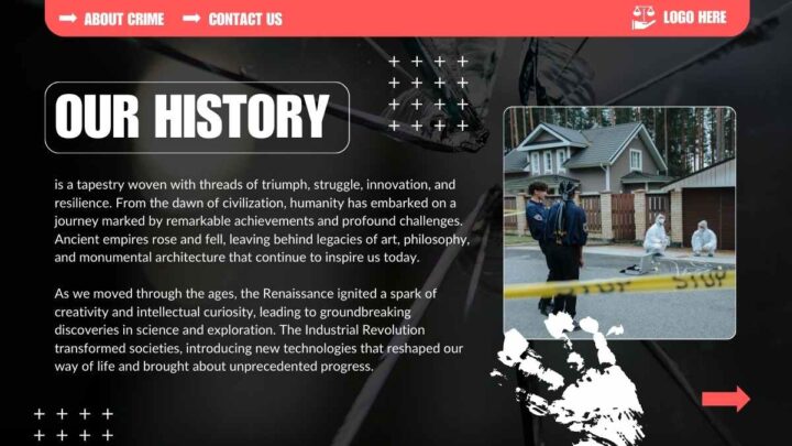 Crime Scene Report Background . Free Slides Template — SlidesCarnival
