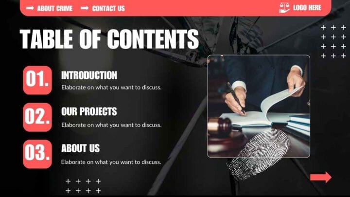 Crime Scene Report Background . Free Slides Template — SlidesCarnival