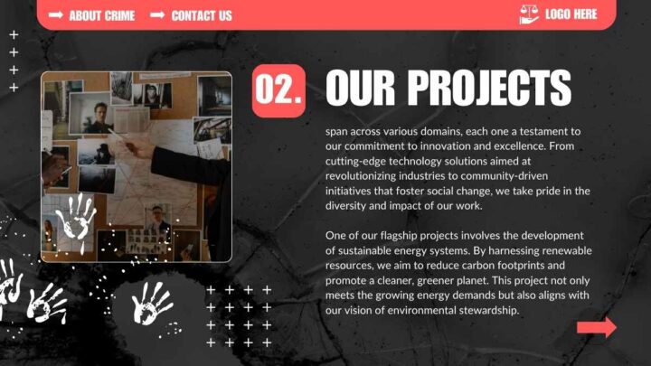Crime Scene Report Background . Free Slides Template — SlidesCarnival