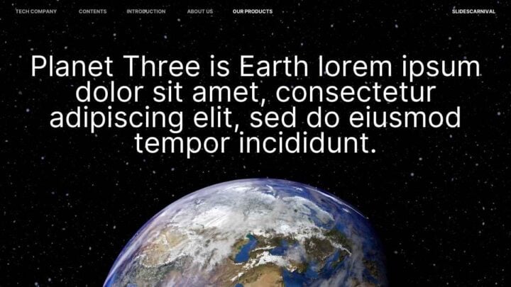 Morph Space-Themed Background. Free PPT & Google Slides Template ...