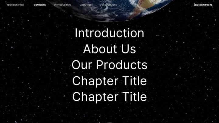 Morph Space-Themed Background. Free PPT & Google Slides Template ...