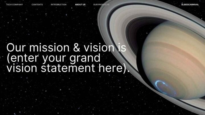 Morph Space-Themed Background. Free PPT & Google Slides Template ...
