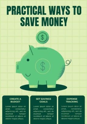 Saving Money Infographic. Free Infographics Template — SlidesCarnival