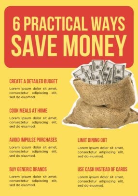 Saving Money Infographic. Free Infographics Template — SlidesCarnival