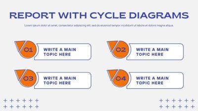 Social Media Report with Cycle Diagrams. Free Slides Template ...