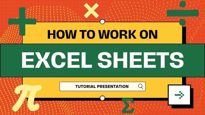How to Work on Excel Sheets Tutorial. Free Presentation Template ...