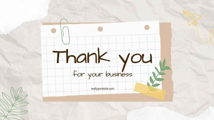 Thank You For Your Business. Free PPT & Google Slides Template ...