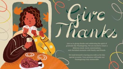 Creative Thanksgiving Dinner Invitations. PPT & Google Slides Template ...