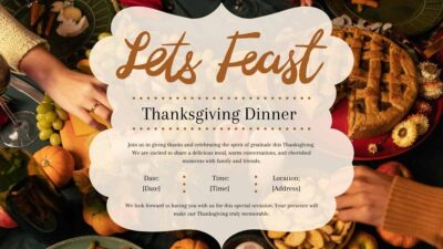 Creative Thanksgiving Dinner Invitations. PPT & Google Slides Template ...