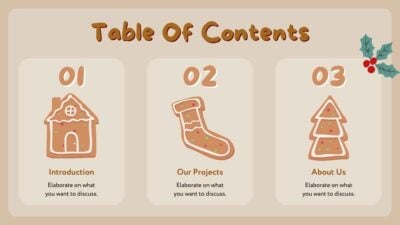 Cute Animated Gingerbread House Workshop. Presentation Template ...