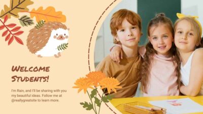 Cute Autumn Interactive Lesson Plan for Elementary. Free PPT & Google ...