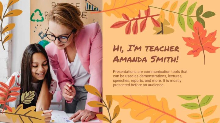 Cute Autumn Interactive Lesson Plan for Elementary. Free PPT & Google ...