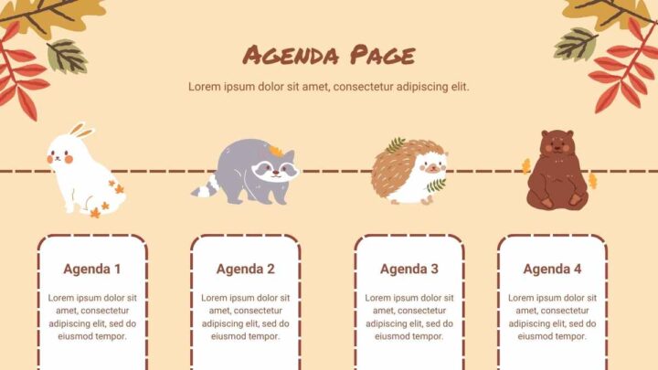 Cute Autumn Interactive Lesson Plan for Elementary. Free PPT & Google ...