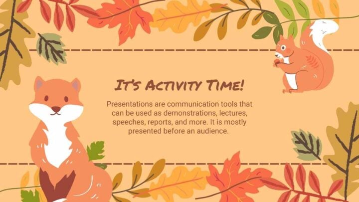 Cute Autumn Interactive Lesson Plan for Elementary. Free PPT & Google ...