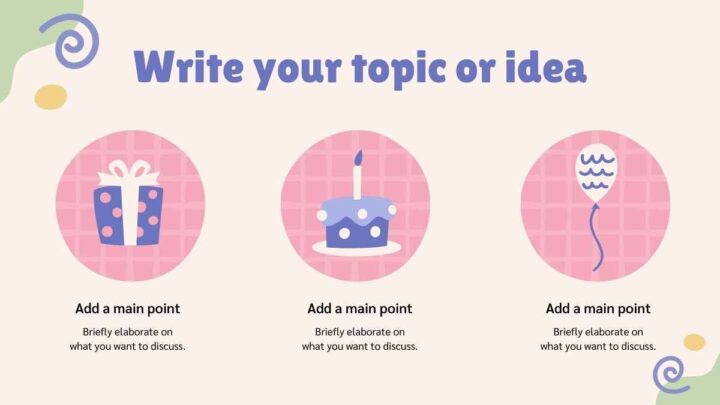 Cute Balloons Birthday Party. PPT & Google Slides Template — SlidesCarnival