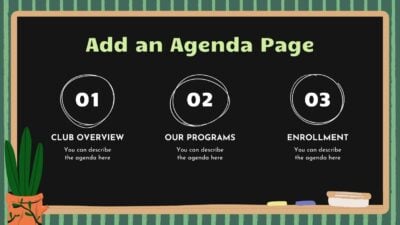 Cute Blackboard Class Meeting. Presentation Template — SlidesCarnival