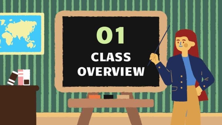 Cute Blackboard Class Meeting. Presentation Template — SlidesCarnival