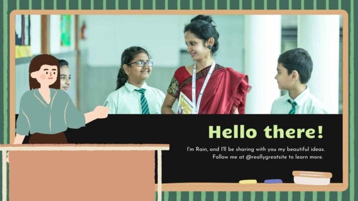 Cute Blackboard Class Meeting. Presentation Template — SlidesCarnival