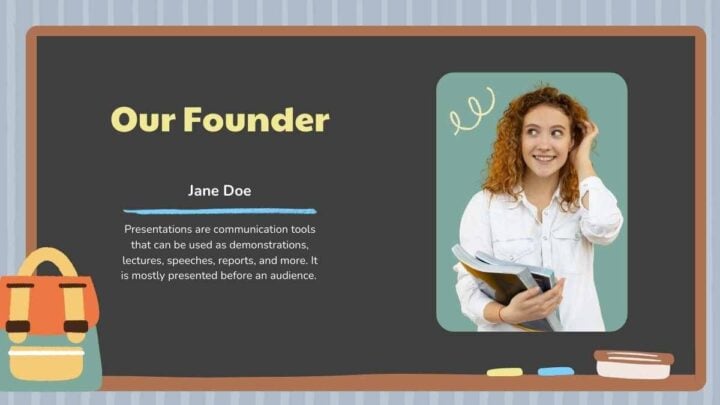 Cute Blackboard Student Council. Free PPT & Google Slides Template ...