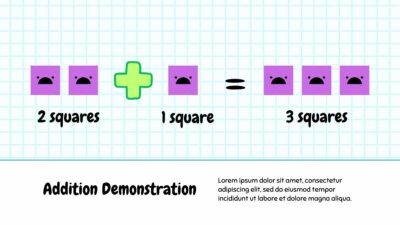 Cute Cartoon Math Subject Lesson Plan. Free Presentation Template ...