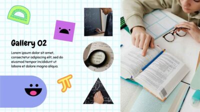 Cute Cartoon Math Subject Lesson Plan. Free Presentation Template ...