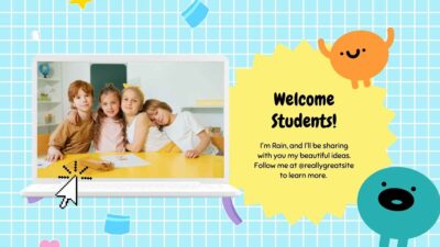 Cute Cartoon Math Subject Lesson Plan. Free Presentation Template ...