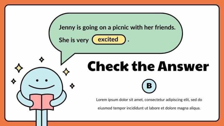 Cute Cartoony Emotion Flashcard for Elementary. Free PPT & Google ...