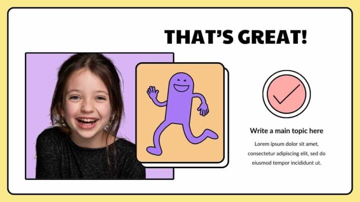 Cute Cartoony Emotion Flashcard for Elementary. Free PPT & Google ...