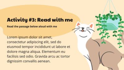 Cute Cat Activity Lesson Plan. Free PPT & Google Slides Template ...