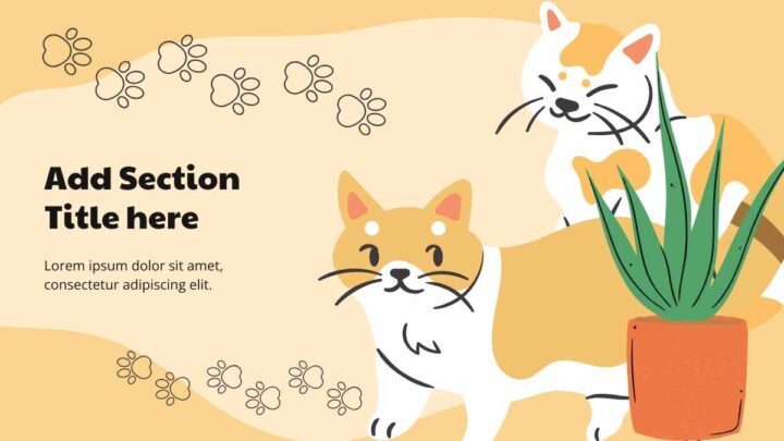 Cute Cat Activity Lesson Plan. Free PPT & Google Slides Template ...